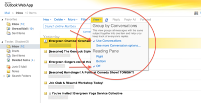 Viewing Messages by Conversation in Outlook 2010 - Help Wiki
