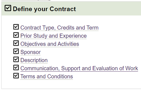 Get Started: Define Your Individual Study Contract - Help Wiki