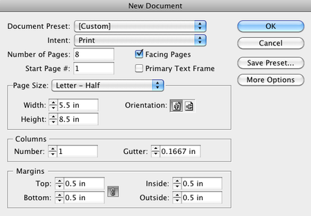 Booklet Document Setup - InDesign - Help Wiki